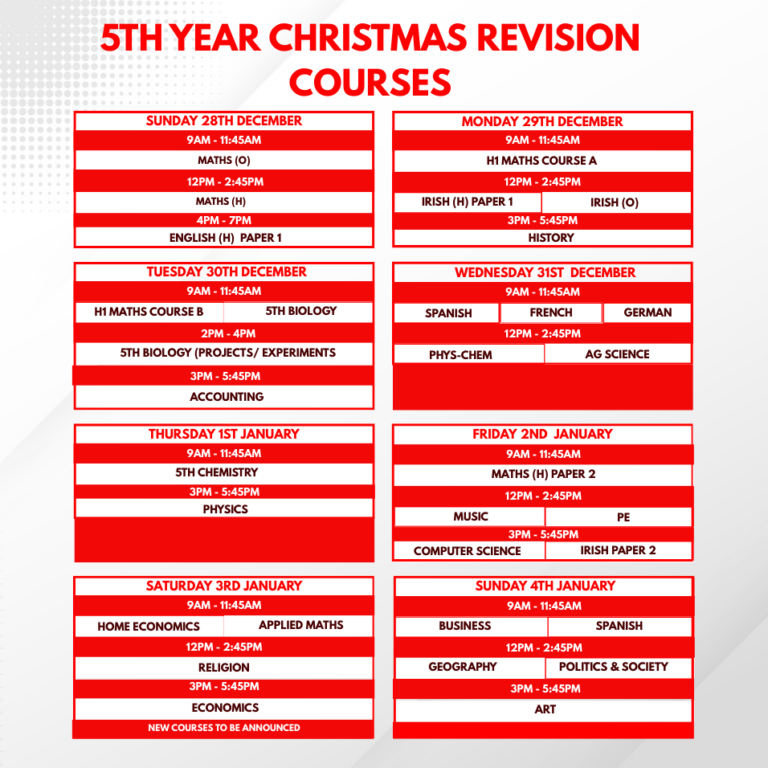 Christmas Courses - Grinds360